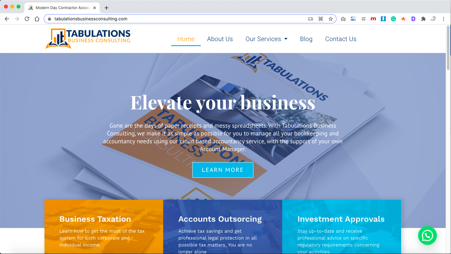 Tabulations Business Consulting Website Designed By: Kanatech Systems ...