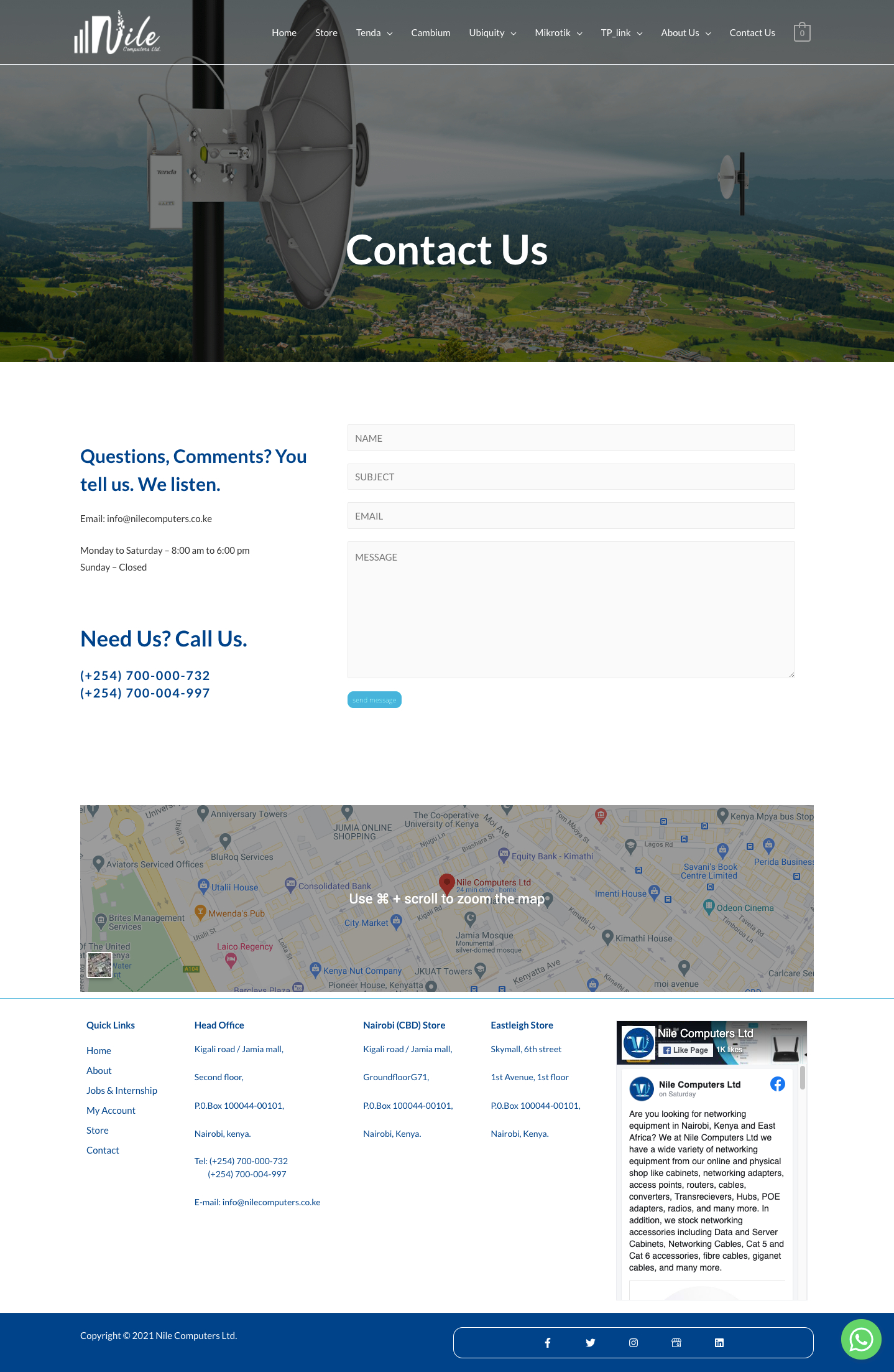 Nile Computers Ltd Website Designed By: Kanatech Systems |+254 725 959 830